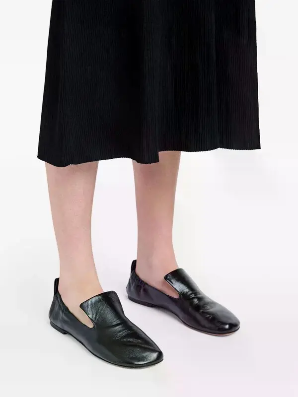 Proenza Schouler Glove Ruched Loafers - Black