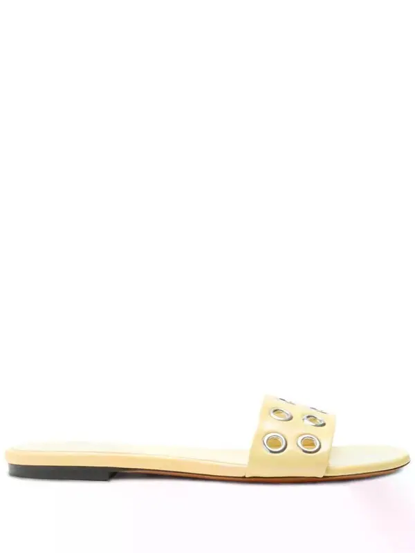 Proenza Schouler Grommet Slide Sandals - Yellow