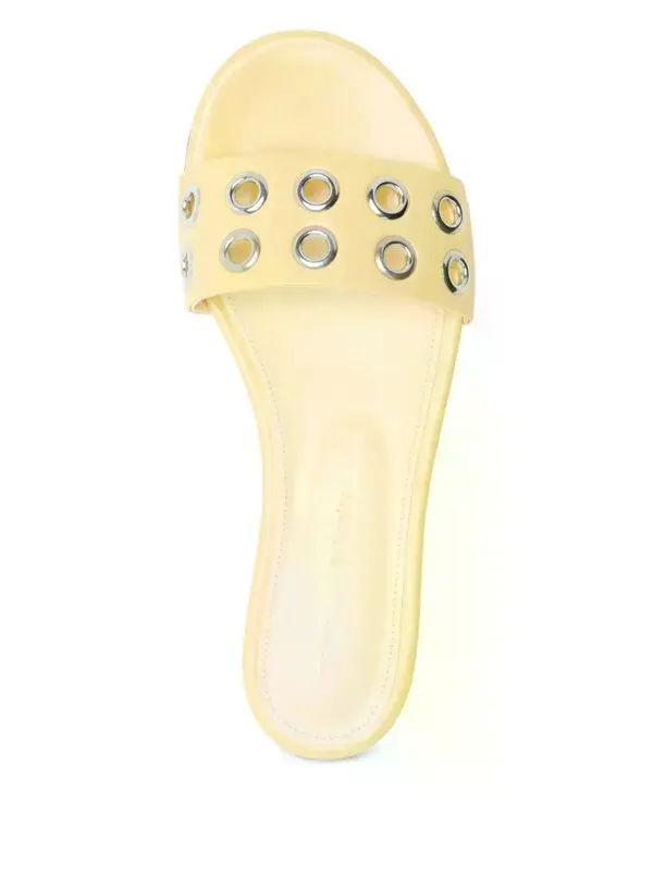 Proenza Schouler Grommet Slide Sandals - Yellow