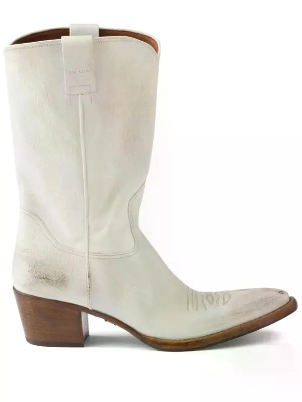 Prada 25mm Leather Boots