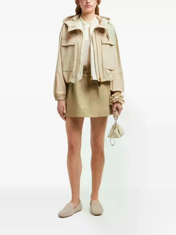 Moncler Mini Gabardine Skirt