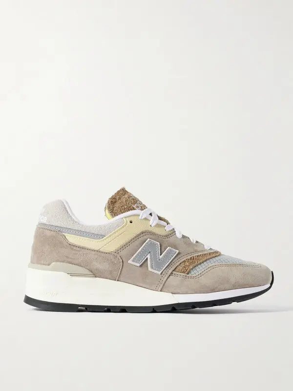 NEW BALANCE 997 Leather And Mesh-trimmed Sneakers