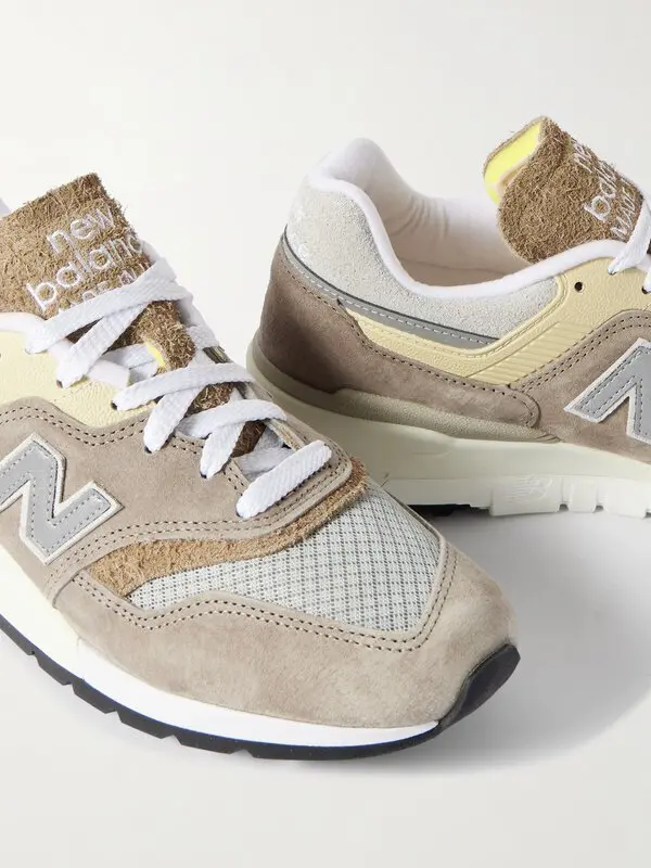 NEW BALANCE 997 Leather And Mesh-trimmed Sneakers