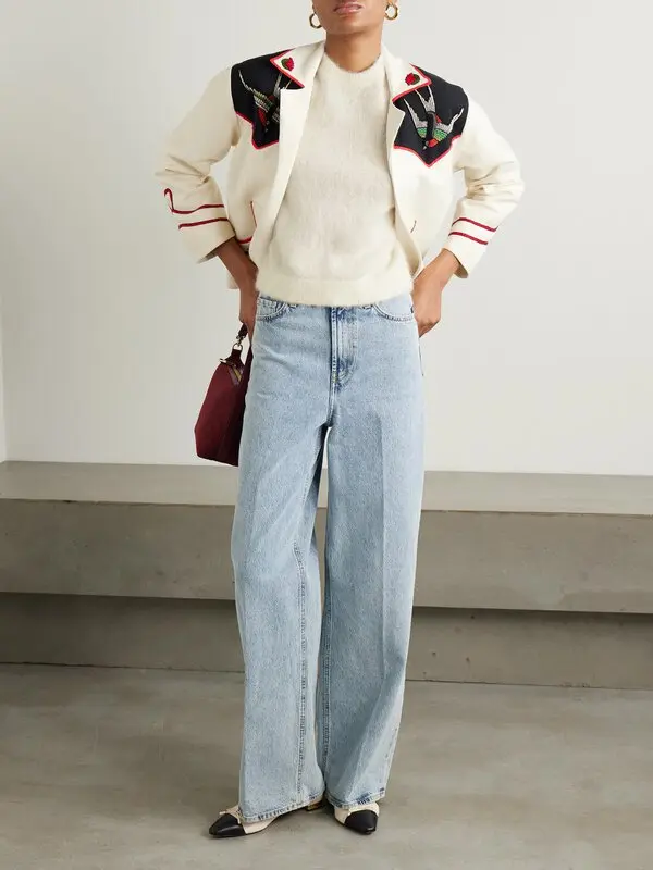 DÔEN Hearst Cropped Alpaca-blend Sweater