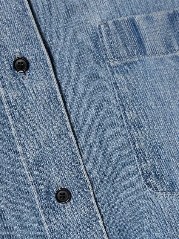 THE ROW Nesson Linen-chambray Shirt - Blue