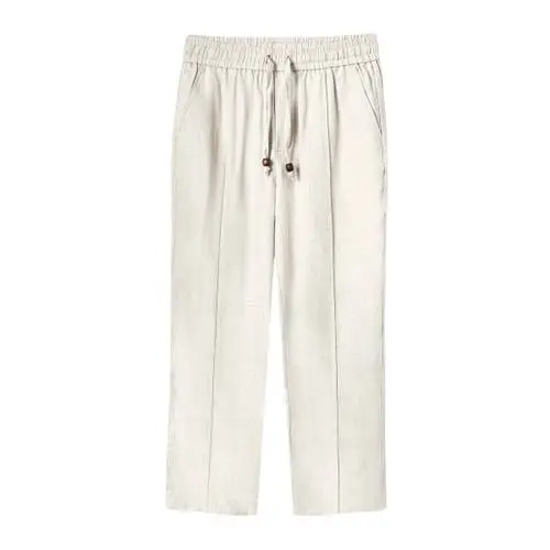 TOMBOLO Easy-going Pants - Sand Linen