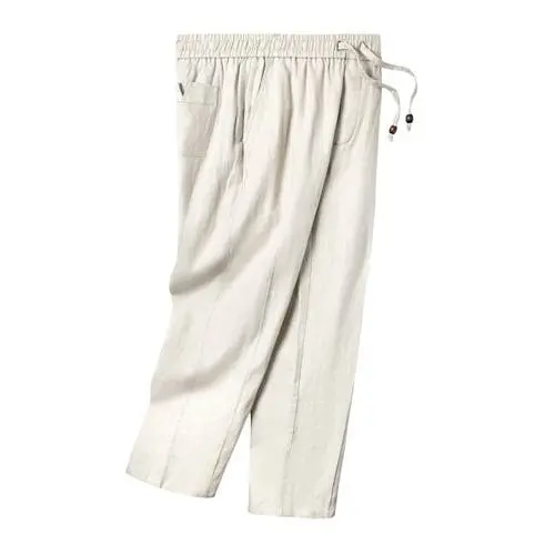 TOMBOLO Easy-going Pants - Sand Linen