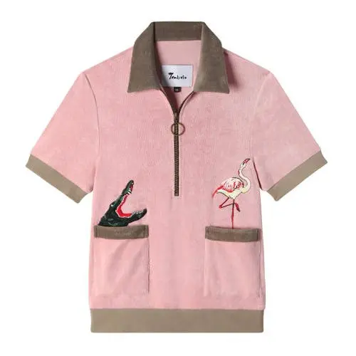 TOMBOLO Flamingo Tartare' Cabana Shirt
