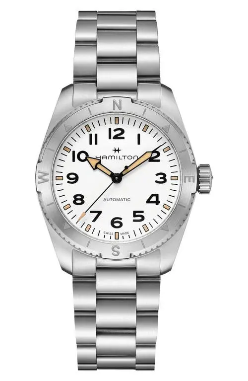 Hamilton Khaki Field Expedition Automatic Bracelet Watch - White