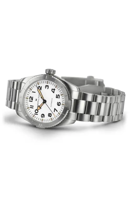 Hamilton Khaki Field Expedition Automatic Bracelet Watch - White