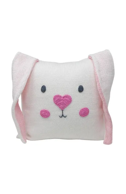 MELANGE COLLECTION Bunny Throw Pillow - White