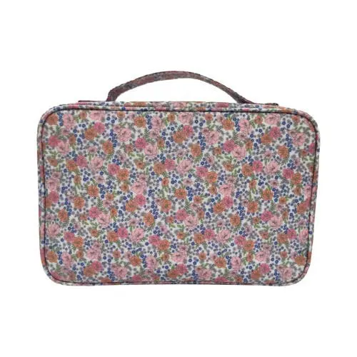 TRVL DESIGN Garden Floral Hanging Toiletry Bag - Pink