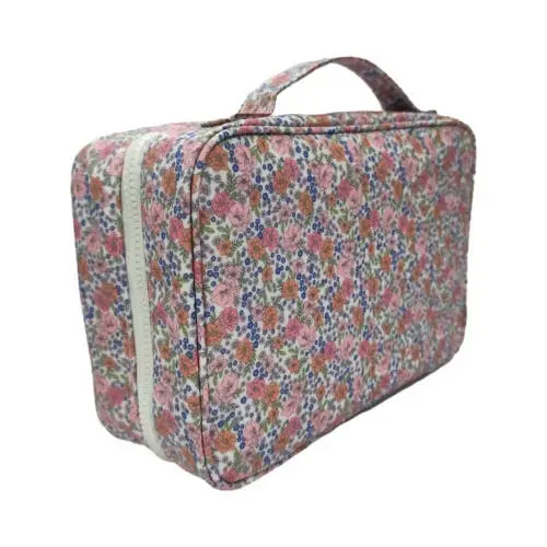 TRVL DESIGN Garden Floral Hanging Toiletry Bag - Pink