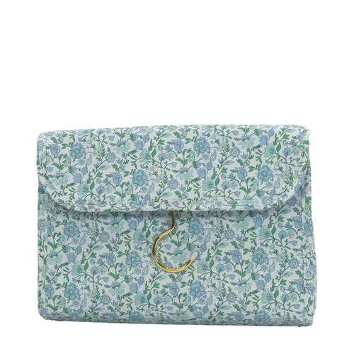 TRVL DESIGN Hamptons Floral Hanging Toiletry Bag - Blue