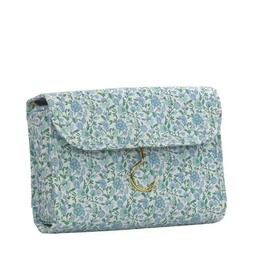 TRVL DESIGN Hamptons Floral Hanging Toiletry Bag - Blue