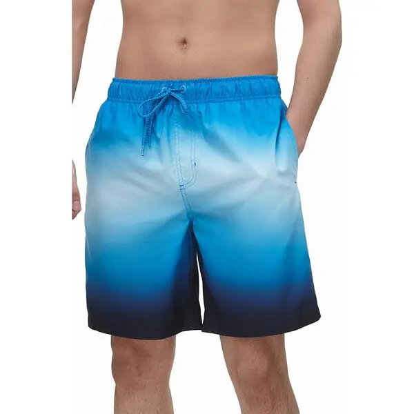 ROKKA&ROLLA Mesh-lined Swim Trunks - Blue Current