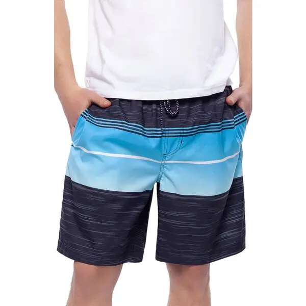 ROKKA&ROLLA Mesh-lined Swim Trunks - Coastal