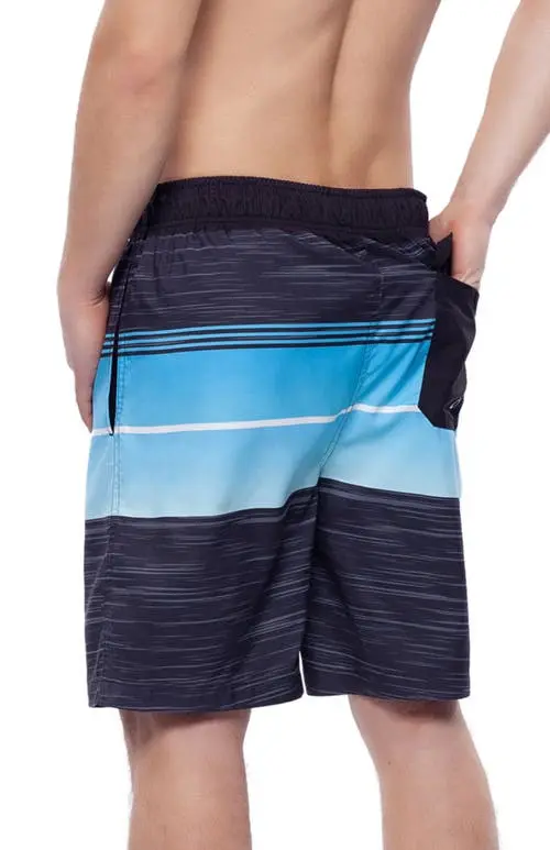 ROKKA&ROLLA Mesh-lined Swim Trunks - Coastal