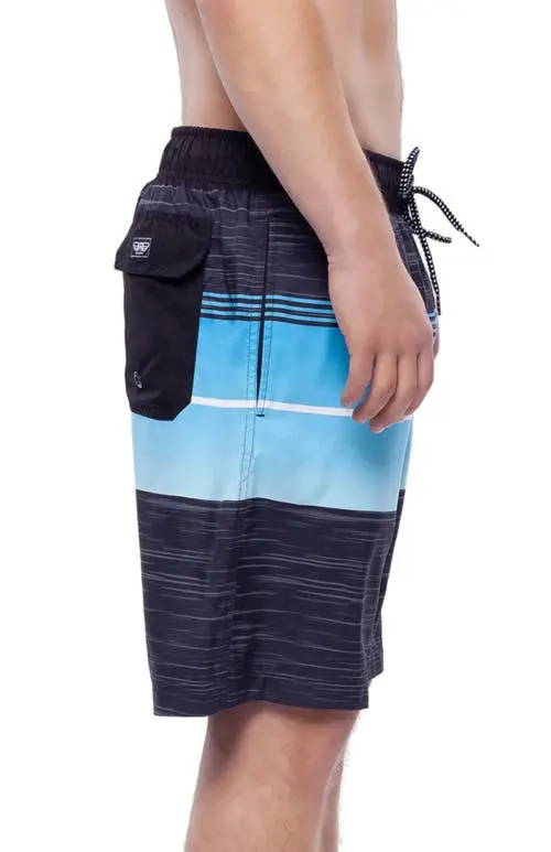 ROKKA&ROLLA Mesh-lined Swim Trunks - Coastal