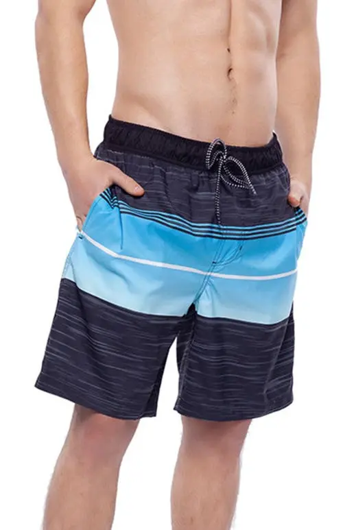 ROKKA&ROLLA Mesh-lined Swim Trunks - Coastal