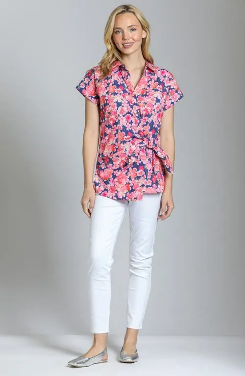 APNY Floral Cotton Button-up Shirt