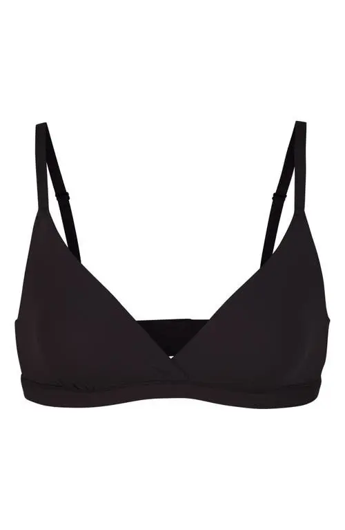 SKIMS Fits Everybody Crossover Bralette - Onyx