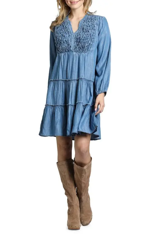 APNY Tiered Long Sleeve Dress