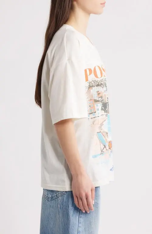 VINYL ICONS Positano V-neck Graphic T-shirt