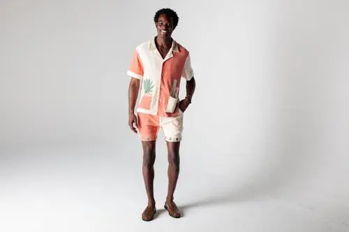 TOMBOLO Embroidered Cabana Shorts