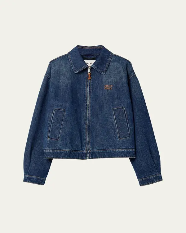 Miu Miu Oversized Denim Trucker Jacket