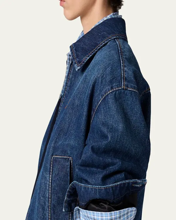 Miu Miu Oversized Denim Trucker Jacket