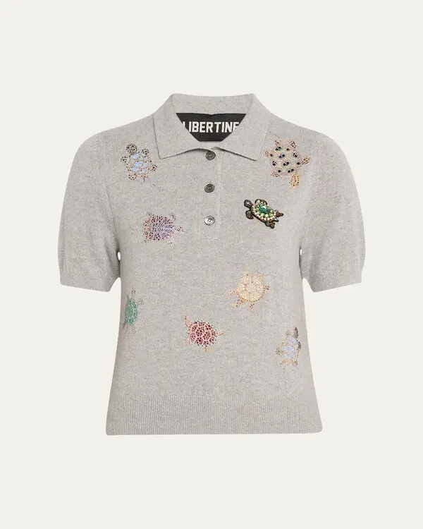 Libertine Turtle Time Cashmere Polo Sweater