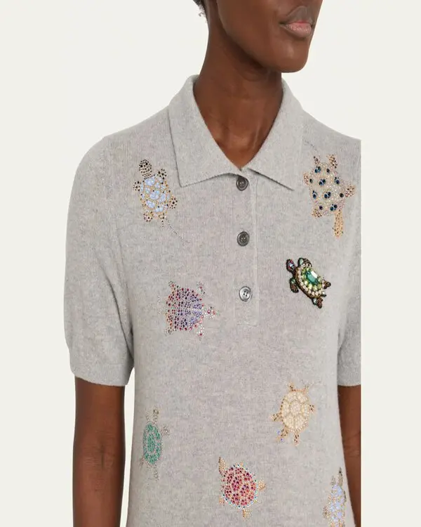 Libertine Turtle Time Cashmere Polo Sweater