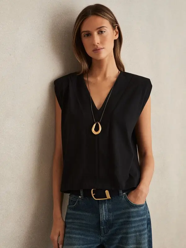 REISS Dixie Cotton Top