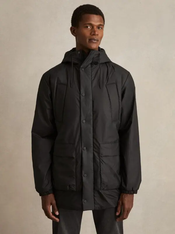 Rains Long Insulated Cargo Jacket