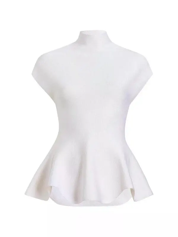 Khaite Andra Peplum-hem Top - White