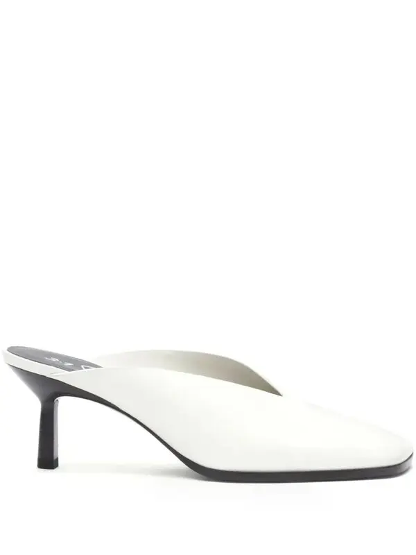 3.1 Phillip Lim 68mm Square-toe Mules - White