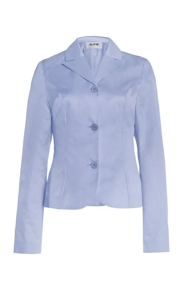 ALFIE Alma Cotton Twill Jacket - Blue