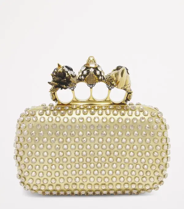 Alexander McQueen Crystal Bosch Knuckle Clutch