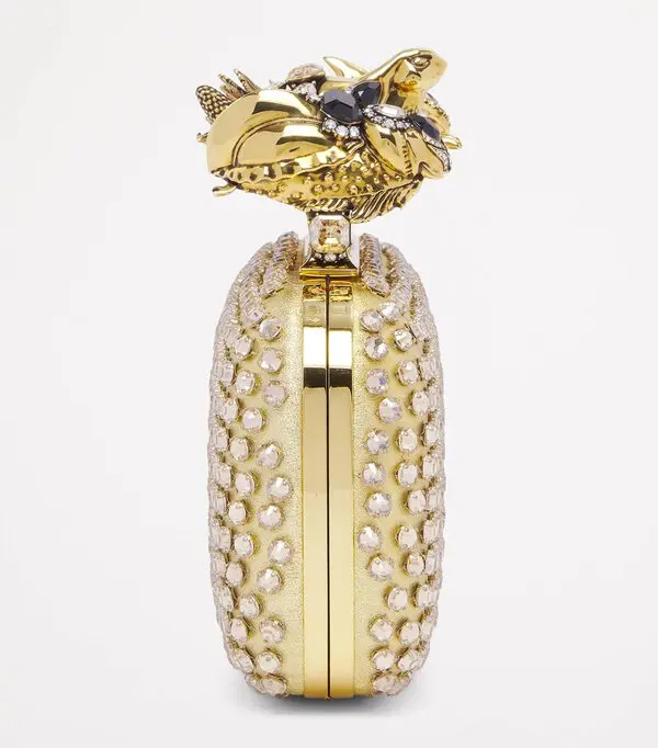 Alexander McQueen Crystal Bosch Knuckle Clutch