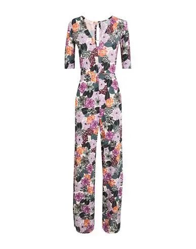 SIYU Floral Print Polyamide And Elastane Jumpsuit - Plum