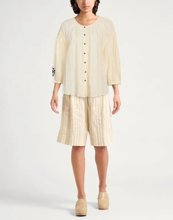 OTTOD'AME Cotton Shirt With Appliqués