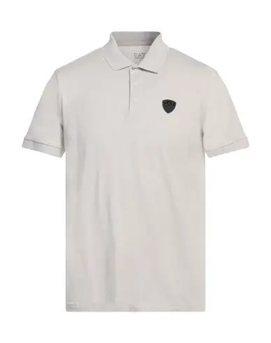 EA7 Polo Shirt Light Size Cotton - Grey