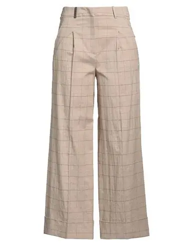 Peserico Wide-leg Glen Plaid Pants