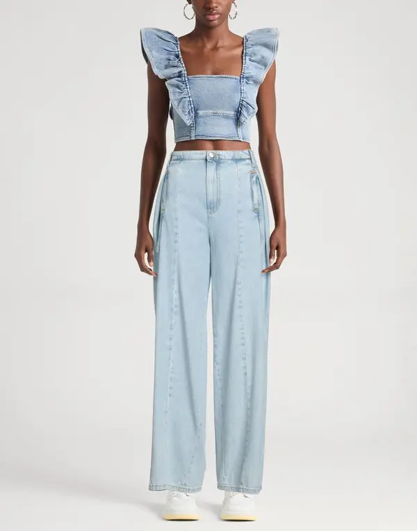 Sandro Cotton Denim Baggy Jeans