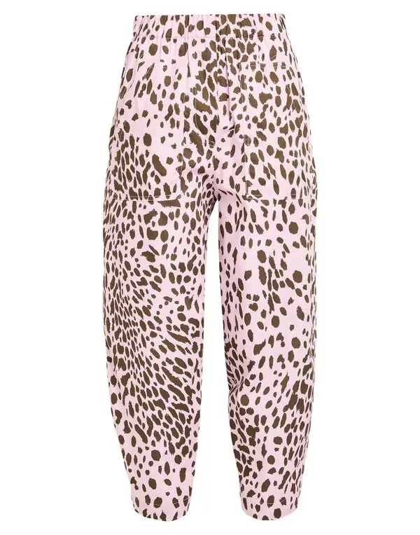 OTTOD'AME Tapered Animal Print Pants - Pink