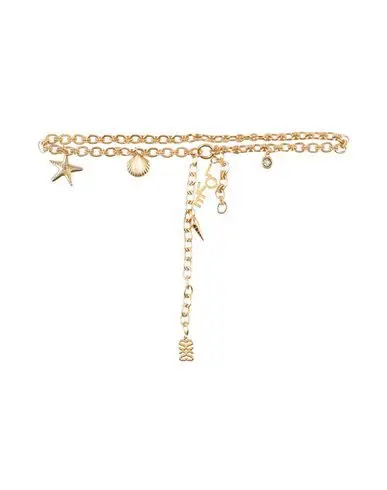 Sandro Skinny Belt With Embellishments - Gold