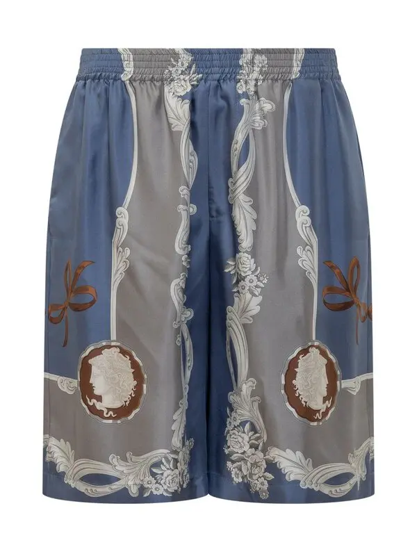 Versace Cameo Silk Short - Blue