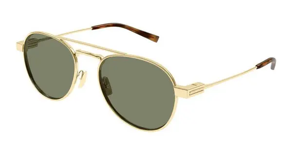 Saint Laurent Sl 708 Sunglasses - Gold Gold Green