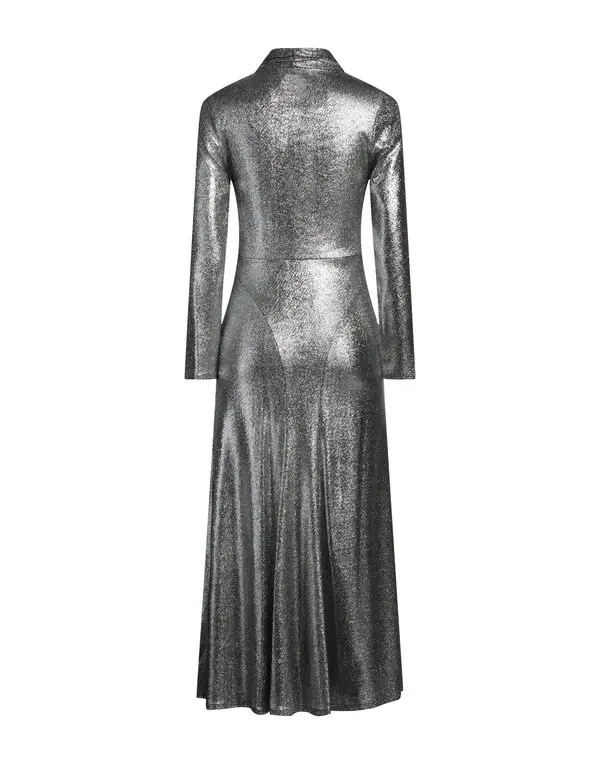 sandro grey dress Buy Sandro Flared Maxi Dress - Silver At 40% Off